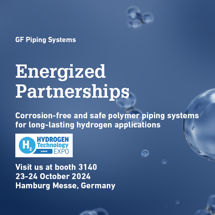 GF Piping Systems to showcase hydrogen innovations at Hydrogen ...